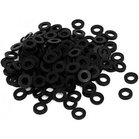 Buy Black Washers, Polyamide, M3, 50 stk. - Online