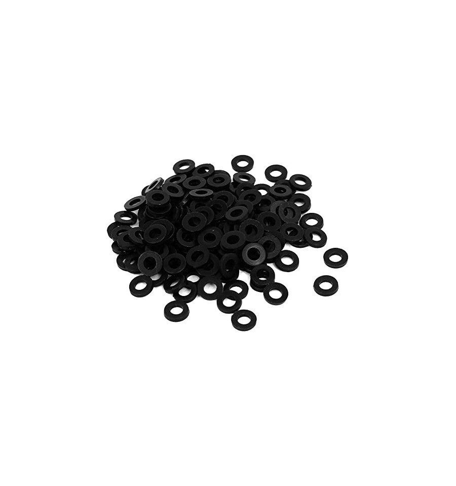 Buy Black Washers, Polyamide, M3, 50 stk. - Online
